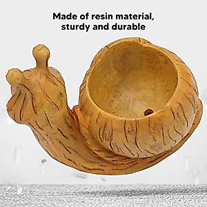 Small Snail Succulent Flower Pots Mini Plant Containers Cute Resin Snail Animal Shaped Flower Pot Succulent Planter Vintage Cactus Plant Pot for Bonsai Cactus Home Office Desktop Ornaments