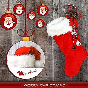 Tatuo 22 Pcs Faux Fur Fabric Squares and Wooden Balls Gnome Beards Crafting Set Include 2 Pcs Fur Fabric Patches 10 x 10 Inch 20 Pcs Wood Balls for Christmas Crafting Sewing Supplies(White)