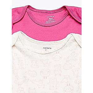 Carter's baby girls 2-pack 3-piece Set Cardigan Sweater, Pink Ears/Black Dots, Newborn US