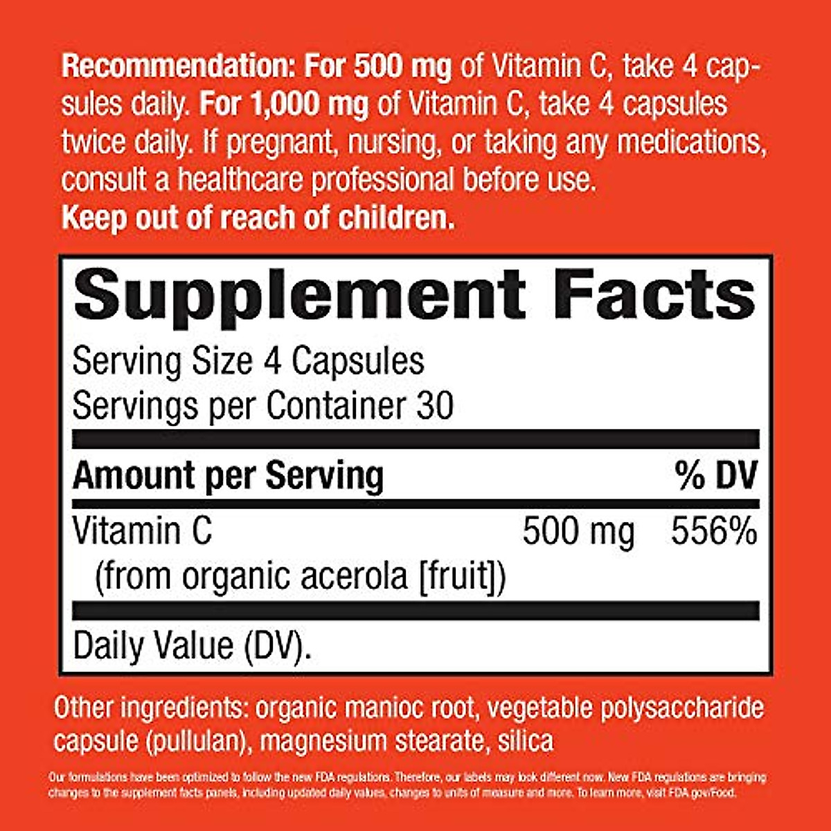 Nature's Way Alive! Vitamin C Supplement with Organic Acerola, Immune Support*, 120 Capsules