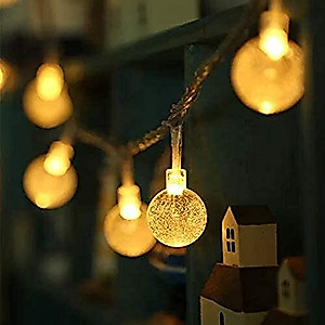 ZBM--ZBM Globe String Lights, Crystal Balls Waterproof Fairy Lights, Outdoor Starry Lights Solar Powered String Lights, Decorative Lighting for Home, Garden, Party, Festival Luces de hadas