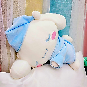 My Melody Plush Toys, Kawaii Sleep Cinnamoroll 9inch/23cm Cartoon Stuffed Animals My Melody Cinnamoroll Plush Toy Anime Kawaii Cute Soft Plushie Appease Girls Doll Toys Gifts