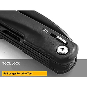 Hammer Multitool with Knife Saw, Wire Cutter, Pliers, Sheath for Fishing, Camping and Survival