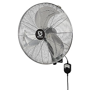Strongway Oscillating Wall-Mount Fan - 20in., 3600 CFM