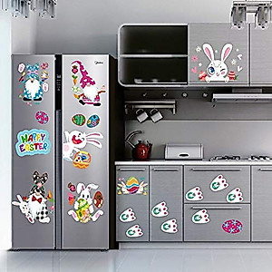 DmHirmg Easter Window Clings,Upgraded Static Easter Window Sticker,Window Sticker for Decorations 9 Sheets