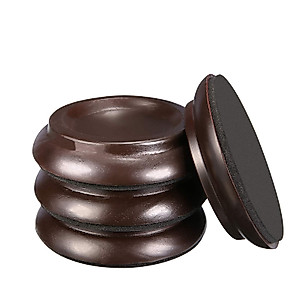 Piano Caster Cups,Piano Floor Wood Protector,Piano Caster Pads Non-Slip & Anti-Noise Foot for Piano,4 Cups