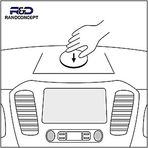 Randconcept - 95mm Adhesive Dashboard Pad Mounting Disk with Adhesive for Suction Cup Phone Mount & for Garmin GPS Suction Mount | 3.74" Wide Diameter 2 Pcs