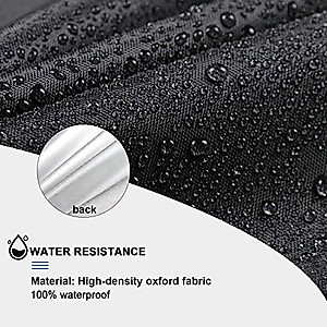 Kingling Patio Furniture Covers, 90 Inch Round Outdoor Patio Table Cover, Outdoor Furniture Cover Waterproof for Round Furniture Outdoor Bar Height Table and Chairs Set - 90''D x43''H