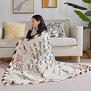 Gifts for Mom, Warm Blanket to Mom Gift from Daughter, Birthday Thanksgiving Christmas Valentine's Day Best Mom Hug Gifts for Moms, Mother Letter Soft Flannel Throw Blanket 60 x 75 Inches