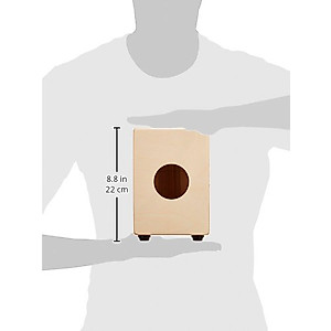 Meinl Mini Cajon Box Drum with Internal Snares - MADE IN EUROPE - Baltic Birch Wood, Miniature Size, 2-YEAR WARRANTY (MC1B)