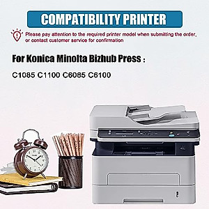 RIOMAN TN622 Toner Cartridge Compatible with Chip Replacement for Konica Minolta High Yield Compatible for Konica Minolta Bizhub Press C1085 C1100 C6085 C6100 Toner Printe Combo Pack