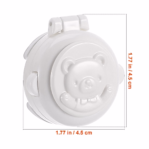 DOITOOL 4Pcs Children Safety Button Covers Security Lock,Child Proof Car Washing Machine Key Start Protection Cover,Baby Safety Prevent Pressing Device for Stove Refrigerator Washer