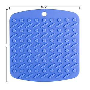 Silicone Pot Holder, Trivet Mat, Jar Opener, Spoon Rest, and Garlic Peeler - 4 pc - by Lavish Home