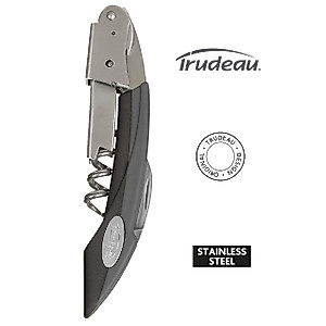 Trudeau Maison Double Lever Corkscrew, Silver/Black
