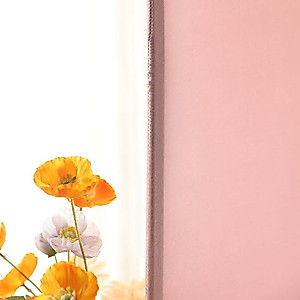 Efavormart 7ft Dusty Rose Spandex Fit Round Top Backdrop Frame Stand Cover, 2-Sided Wedding Arch Cover