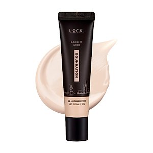 L.O.C.K. Color L.o.c.k. it Good Boundation 01 Fair Beige, B.B Cream + Foundation, Medium Coverage, Net. 1.05 fl.oz. / 30g,