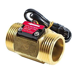 Water Flow Sensor Hall Sensor Switch Flow Meter DN25 Brass Water Meter Industrial Turbine Flowmeter 1 Inch Water Flow Sensor Coffee Machine