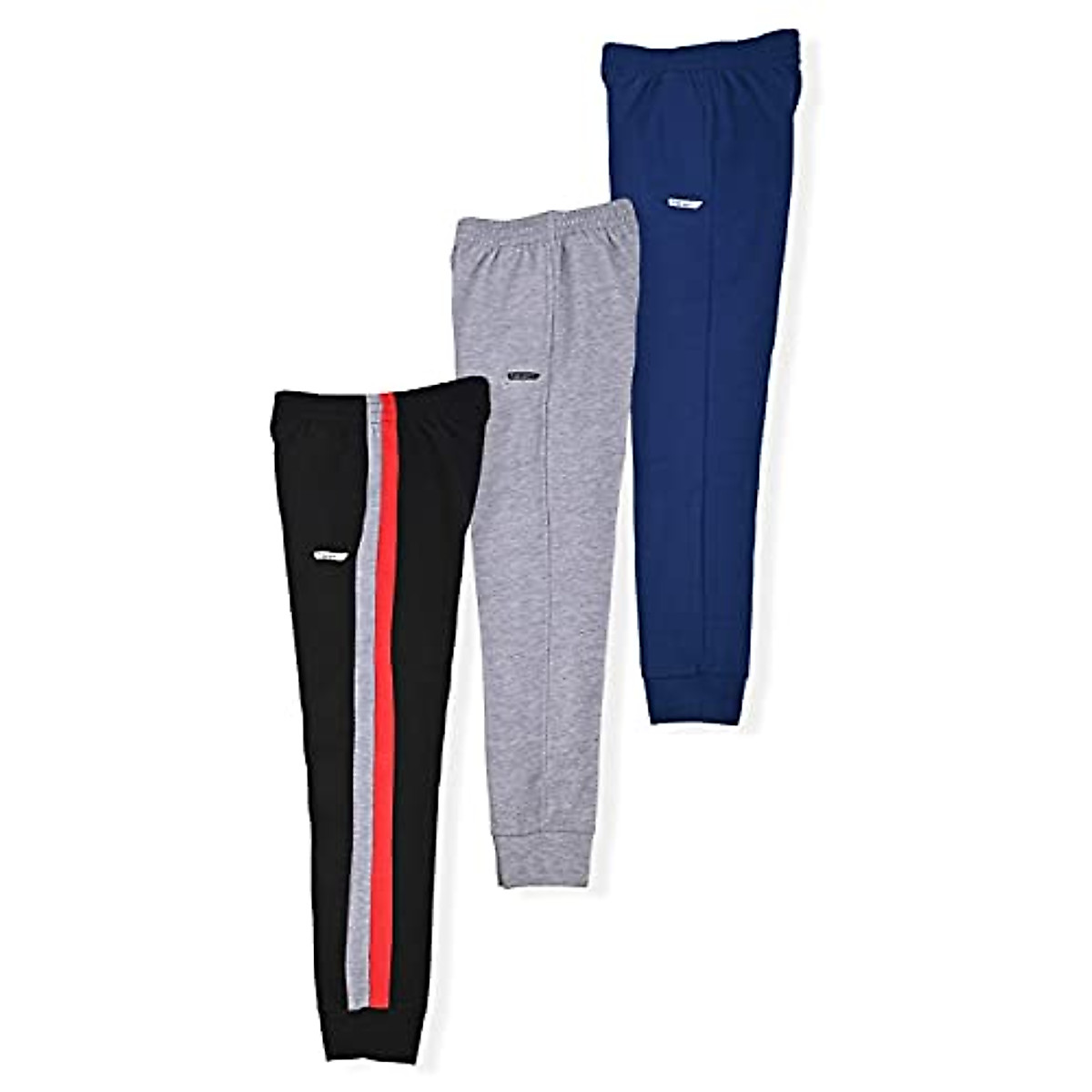 Hind Boys Sweatpants 3-Pack – Athletic Fleece and Tricot Jogger Pants with Pockets, Casual & Sportswear, Comfortable Youth Sweatpants for Everyday Wear, Activewear for Running, Gym, or Lounging