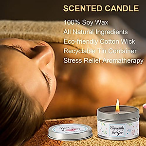 Unique Gift Basket for Woman - 12 oz Insulated Tumbler with Shampoo Bar, Scented Candle, Jewelry Tray, Aromatherapy Shower Steamers - Best Gift for Mother's Day Birthday Christmas Valentine's Day