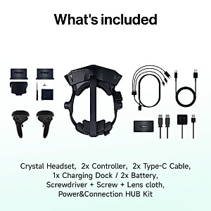 Pimax Crystal - High-Resolution Virtual Reality Headset for PC Gaming