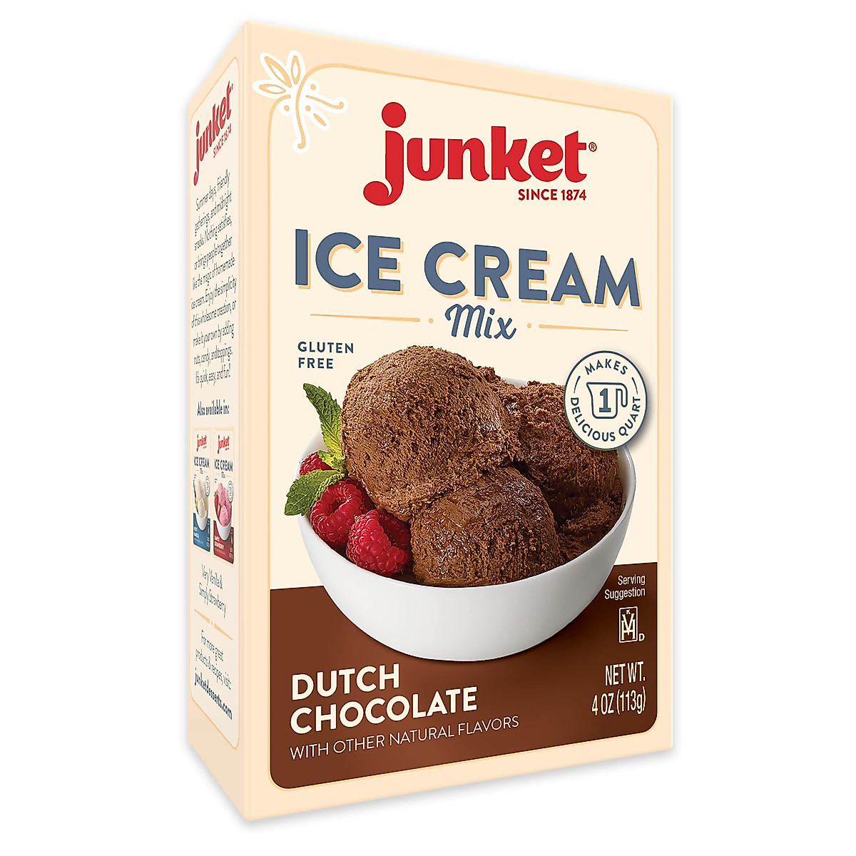 Junket Ice Cream Mix Dutch Chocolate, 4 Ounce