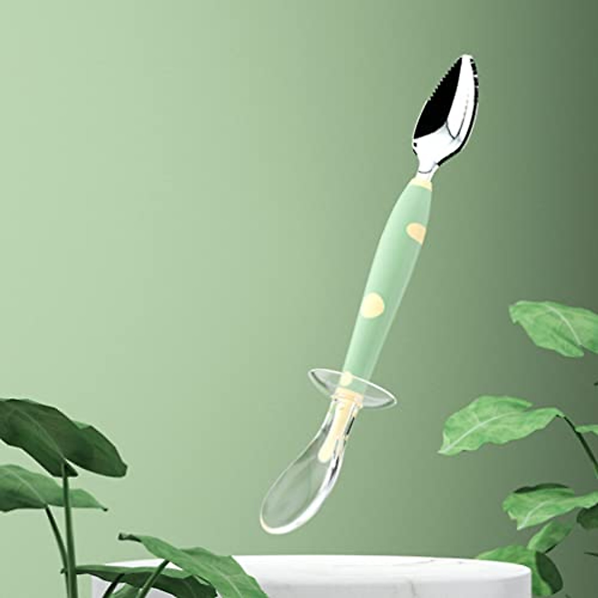 Toddmomy Grapefruit Spoons Half Serrated Citrus Fruit Vintage Dessert Spoons Serrated Spoon Baby Food Tableware for Kitchen