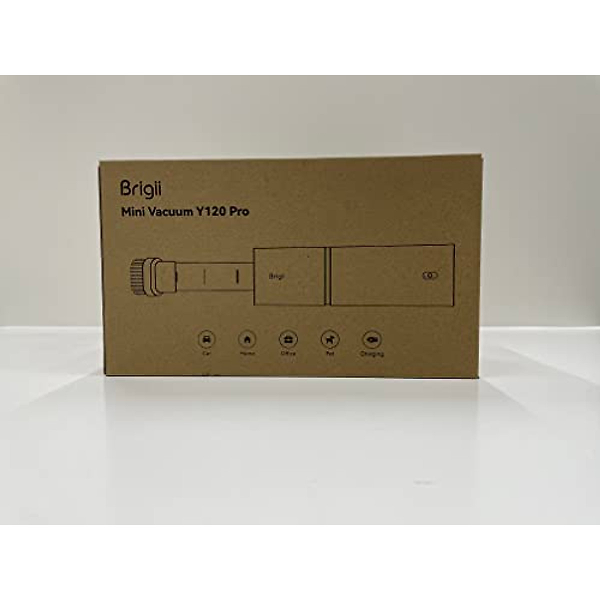 Brigii Mini Vacuum, Air Duster and Hand Pump 3 in 1, Cordless Handheld Vacuum, USB Rechargeable, Easy to Clean Desktop, Keyboard, Drawer, Car Interior and Other Crevices, Small Spaces -Y120 Pro