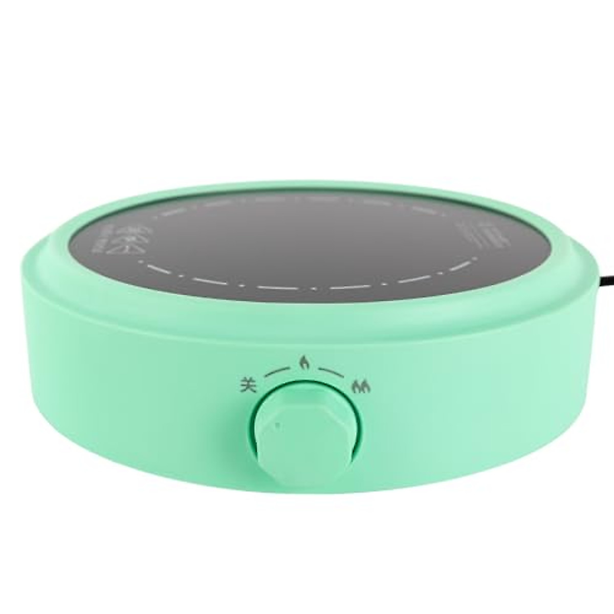 800W/110V Induction Cooktop Stove Electric Mini Stove Induction Burner Hot Plate, Portable Induction Burner Countertop Water Stove for Boiling Water, Making Tea and Coffee, Adjustable Power (green)