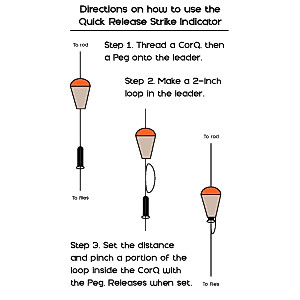 CorQs Quick Release Indicators, Neon, 3pk