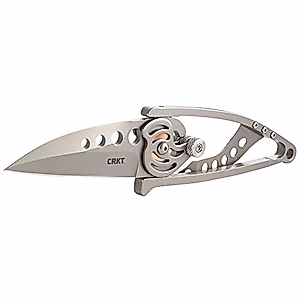 CRKT Snap Lock Folding Pocket Knife: Gentleman Everyday Carry, Satin Blade, Innovative Snap Lock Mechanism Skeletonized Handle, Quick Release Lanyard 5102N