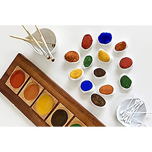 The Natural Earth Paint Kit | Non- Toxic | Made for Kids | Vegan | 6 Bright Colors | All Ages