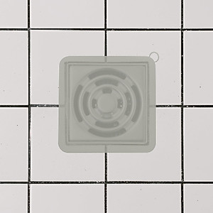 PATIKIL Silicone Floor Drain Anti-Odor Mat, 5Pcs Shower Drain Stopper Square Silicone Floor Drain Cover for Kitchen Bathroom, Grey