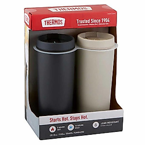 THERMOS Travel Tumblers 2-Pack Stainless Steel
