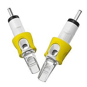 Hawink 15RM Tattoo Needles Cartridge #10 Bugpin 15 Curved/Round Magnum M-Taper 16PCS with Membrane Professional Disposable Finger Ledge Cartridges EN05S-FG-16-1015RM