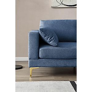 Eafurn Modular Sectional Sofa with Reversible Chaise Lounge and Moveable Ottoman,Free Combination L Shaped Convertible Couch,3 Seat Upholstered Sofa & Couch for Living Room,Office