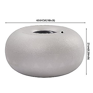 HinLIaDa 16" Balloon Wheels Beach Cart Tires, Replacement Big Beach Sand Tires for Kayak Dolly Canoe Canoe Dolly Rolling Walker Garden Cart Wheelchair Sand Wagon w/Free Air Pump 2-Pack