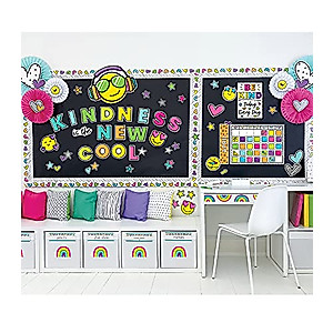Carson Dellosa Kind Vibes Motivational Mini Bulletin Board Set—Kindness Counts Header with Inspirational Messages, Homeschool or Classroom Decor (15 pc)