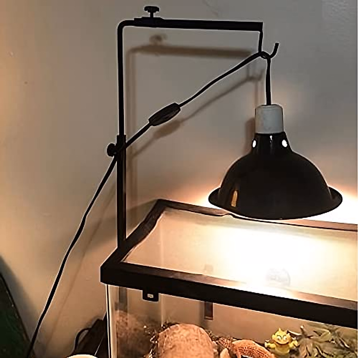 Insfashble Adjustable Heat Lamp Holder Black
