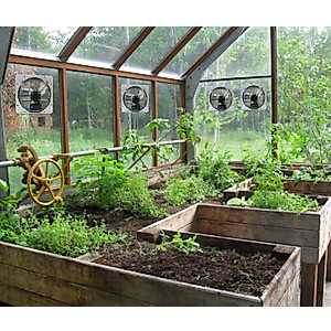 JPOWER 12 Inch Exhaust Fan Wall Mounted,Automatic Aluminum Shutter,Vent Fan High Speed 1800CFM For Garages And Shops,Greenhouse,Attic Ventilation,Upgraded Version