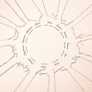 BriLove 925 Sterling Silver Necklace -Pisces Constellation Zodiac 12 Horoscope Astrology Women CZ Pendant Necklace Birthday Gift for Valentines Day/Anniversary/Mothers Day/Christmas