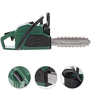 STOBOK Kids Garden Tools Mini Chainsaw Cordless Mini Power Chain Handheld Small Chainsaw 1/12 Model Doll House Garden Working Accessories Mini House Accessories Green Kids Outdoor Toys