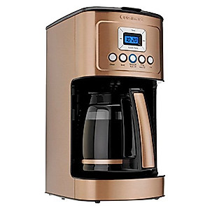 Cuisinart DCC-3200 Programmable Coffeemaker with Glass Carafe and Stainless Steel Handle, 14 Cup, Light Grey
