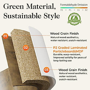 RoyalCraft White Fluted 3 Drawer Dresser for Bedroom, Wide Chest of Drawers for Closet, Modern Wood Dresser Wide Nightstand Cabinet for Living Room