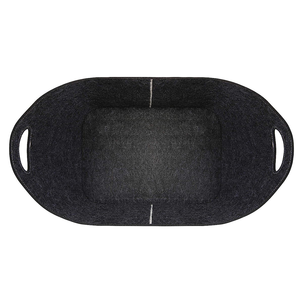 VIIRKUJA XXL Log Basket | Firewood Basket Made of Extra Thick Felt | Dark Grey | Felt Basket with Reinforced Handles for Firewood | Large