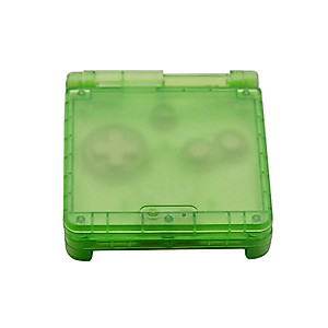 Meijunter Replacement Transparent Clear Full Housing Shell Case Repair Parts Kit for Nintendo Gameboy Advance SP GBA SP Console