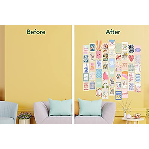 Cornerora Danish Pastel Wall Collage Kit - 50 PCS Danish Pastel Posters, Pastel Danish Room Decor, Matisse Wall Art Room Décor Pictures, Preppy Wall Collage Kit for Teen Girls