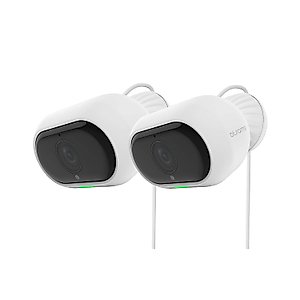 blurams 2pc Outdoor Pro, Security Camera Outdoor System 1080p FHD Outside w/Two-Way Audio, Starlight Night Vision, Facial Recognition, Weatherproof, Cloud/Local Storage, Compatible with Alexa