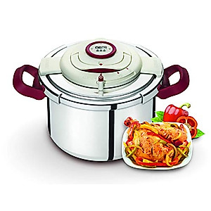 Seb Clipso+ Precision Pressure Cooker 6 L Stainless Steel Steamer, Healthy Steamer, Induction, Made in France P4410706
