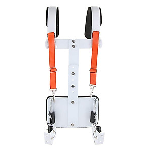 Snare Drum Carrier Bass Drum Shoulder Strap Harness Percussion Instrument Belt, White