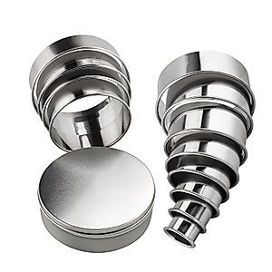 Round Cookie Cutters, Biscuit Cutter Set - 12 Pcs Stainless Steel Circle Cookie Cutters, Round Shapes Cookie Cutters for Baking, Round Set for pastry cutter, Donut Cutter, dough cutter, Ring Mold